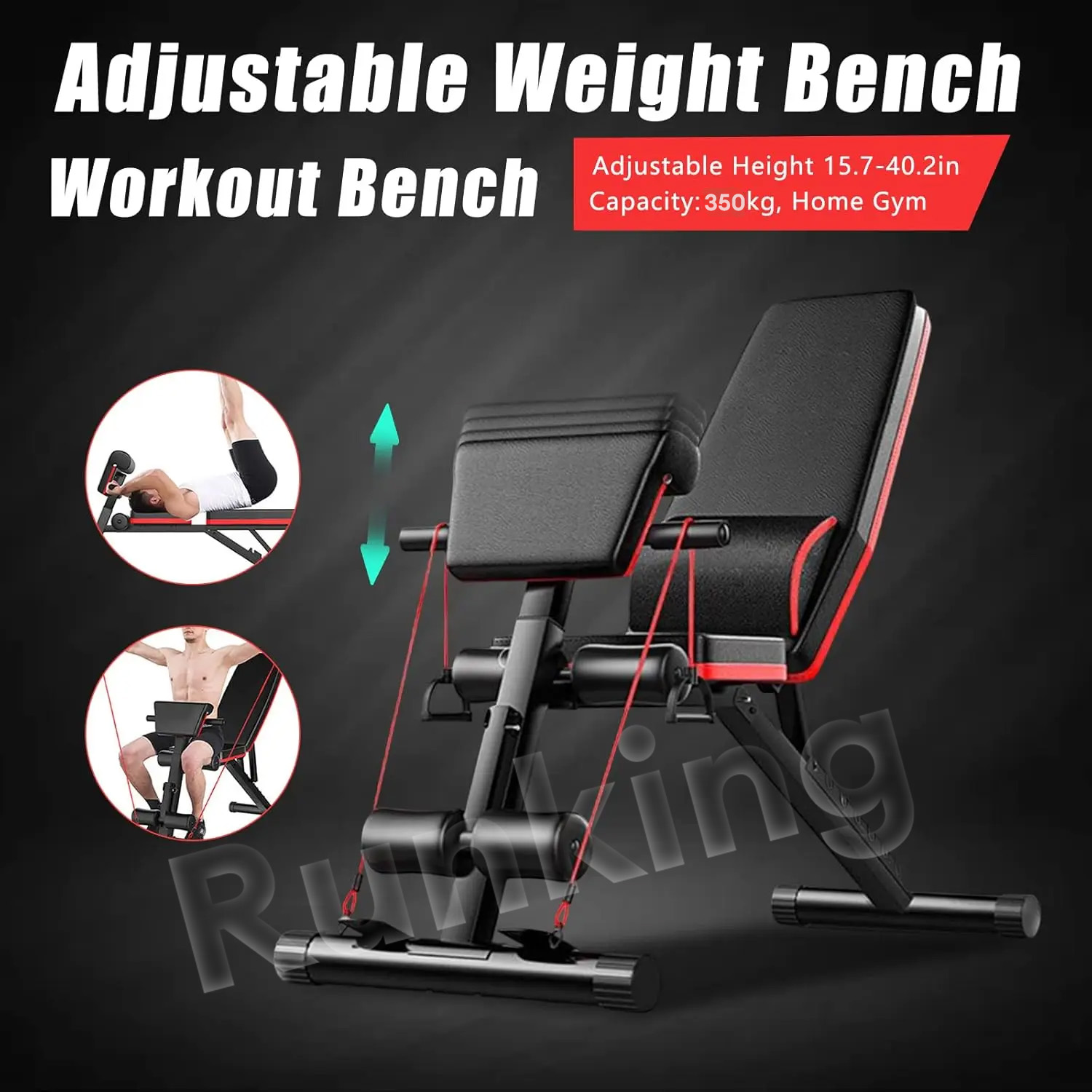 Dumbbell Bench Adjustable Sit Up Bench Full Body Workout Strength ...