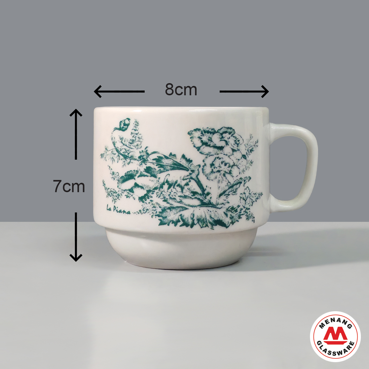 La Piana 6pcs Traditional Coffee Cup/Cawan Kopitiam (NO Saucer ...