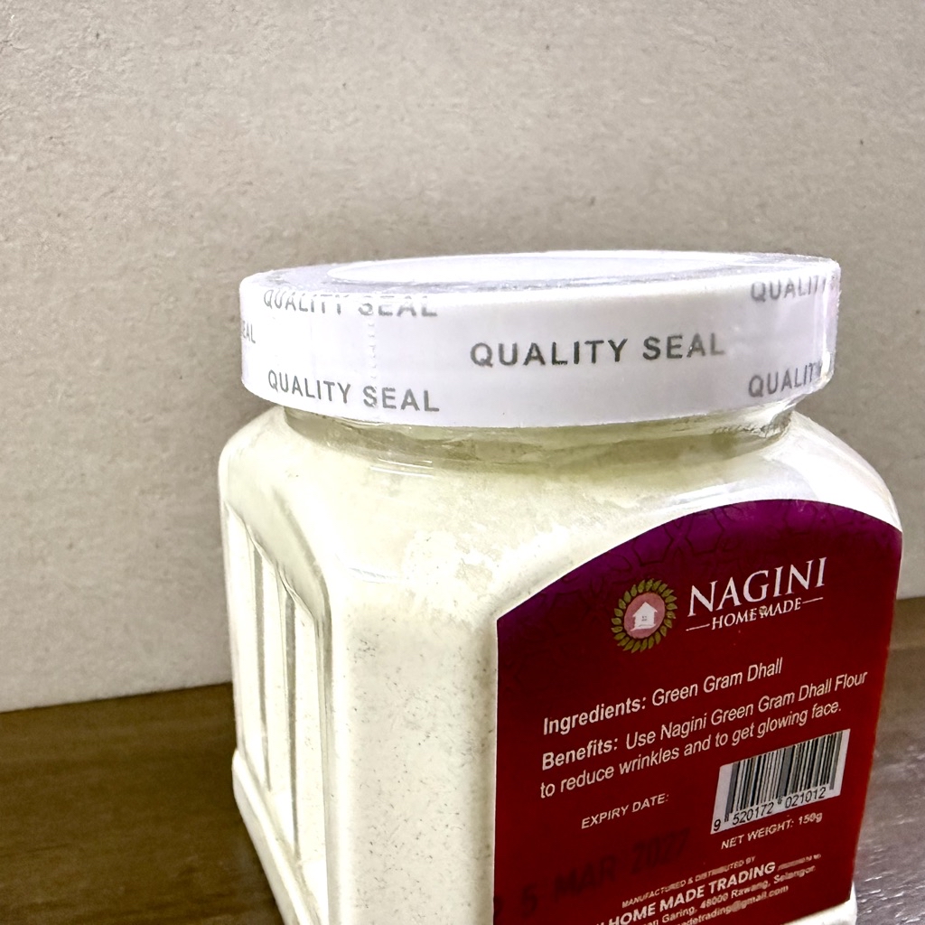 NAGINI Green Gram/Garam/Moong Dhal Flour (Facial) 150grams | Shopee ...