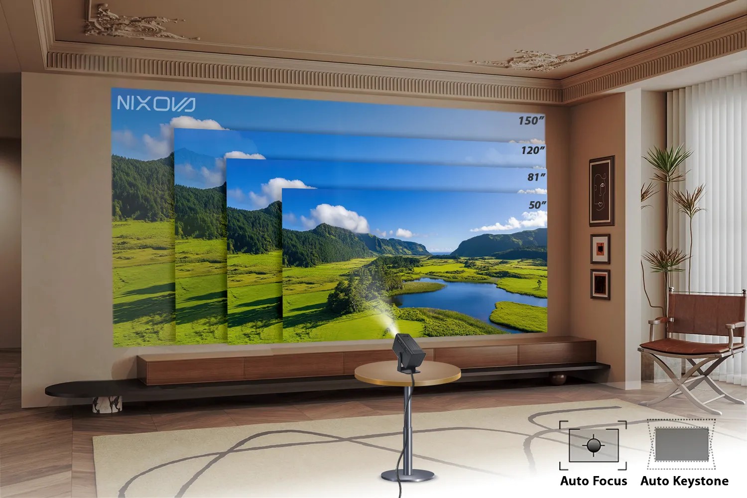 NIXOVA PIXOR X10, Smart Projector, Your Pocket-Sized Mini Cinema ...