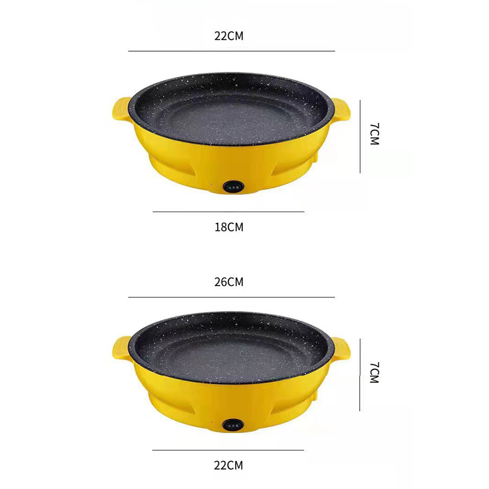 BBQ Frying Pan Electric Smokeless Non Stick Roasted Barbecue Pan Cooker ...