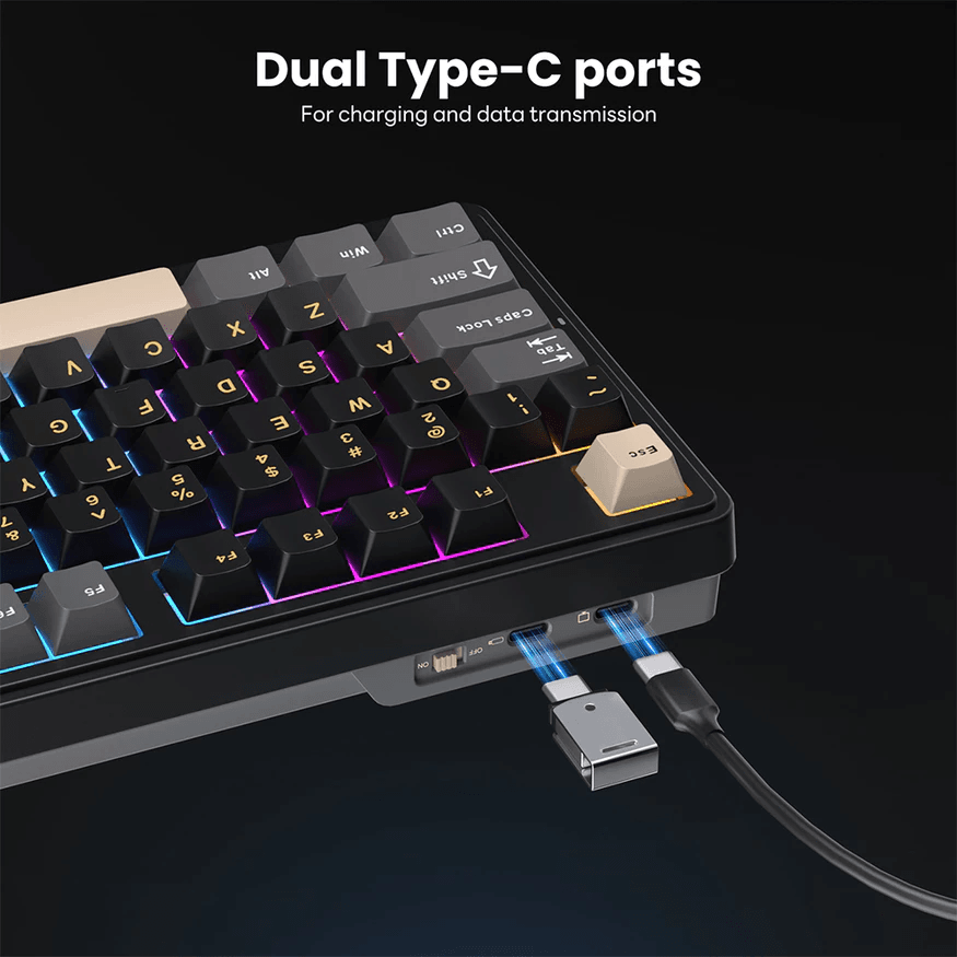 RK Royal Kludge N99 98% Mechanical Keyboard - TFT Screen Display, 3 ...