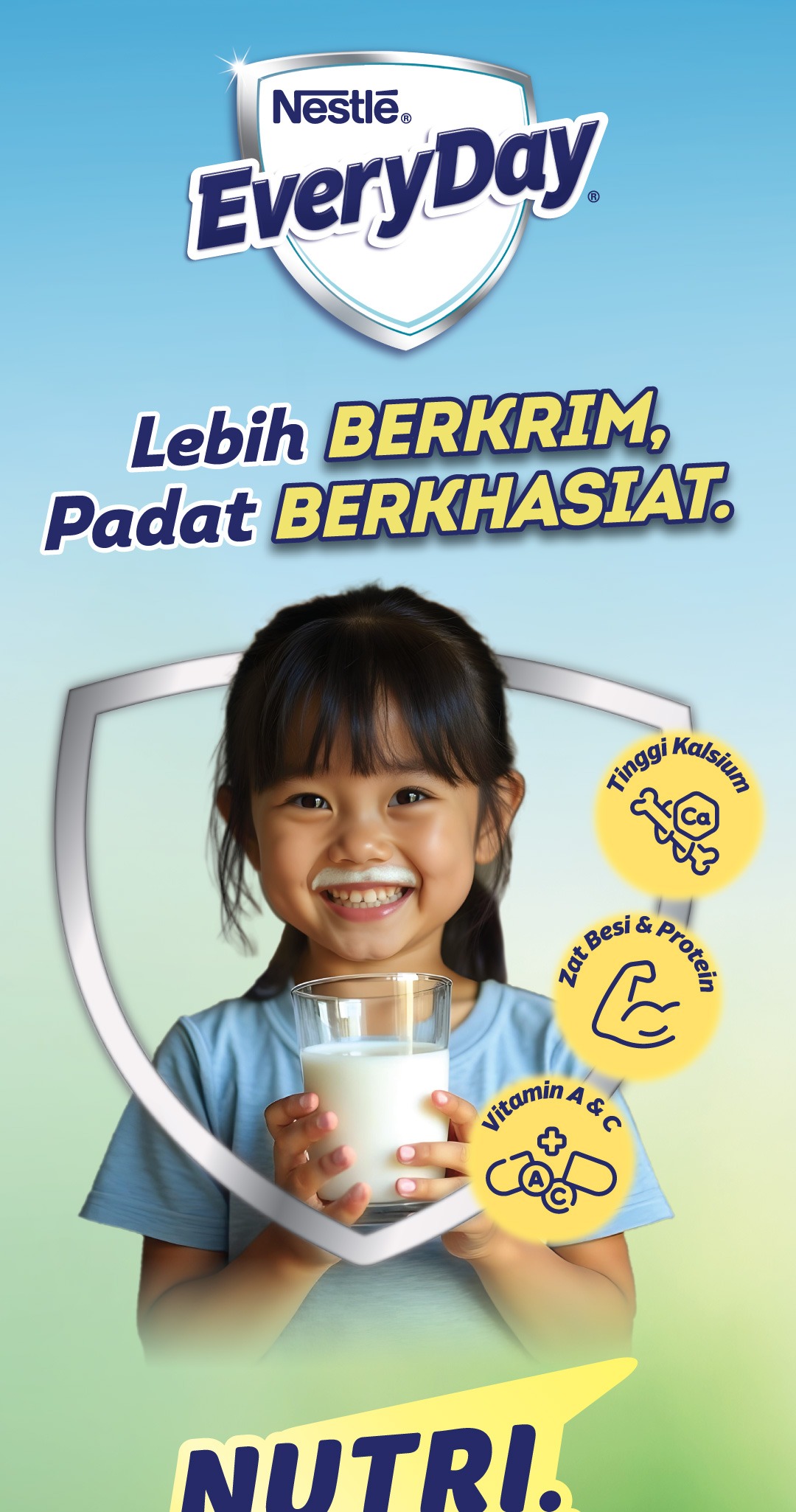 NESTLE EVERYDAY Full Cream - Family Milk Powder Softpack 6x1.4kg MY ...