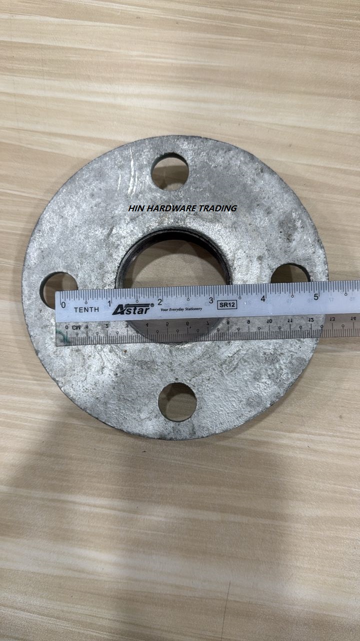 50mm ( 2" ) Galvanized Iron ( GI ) Round Flange (T/E) HOLE : 4 GIFLG050 ...