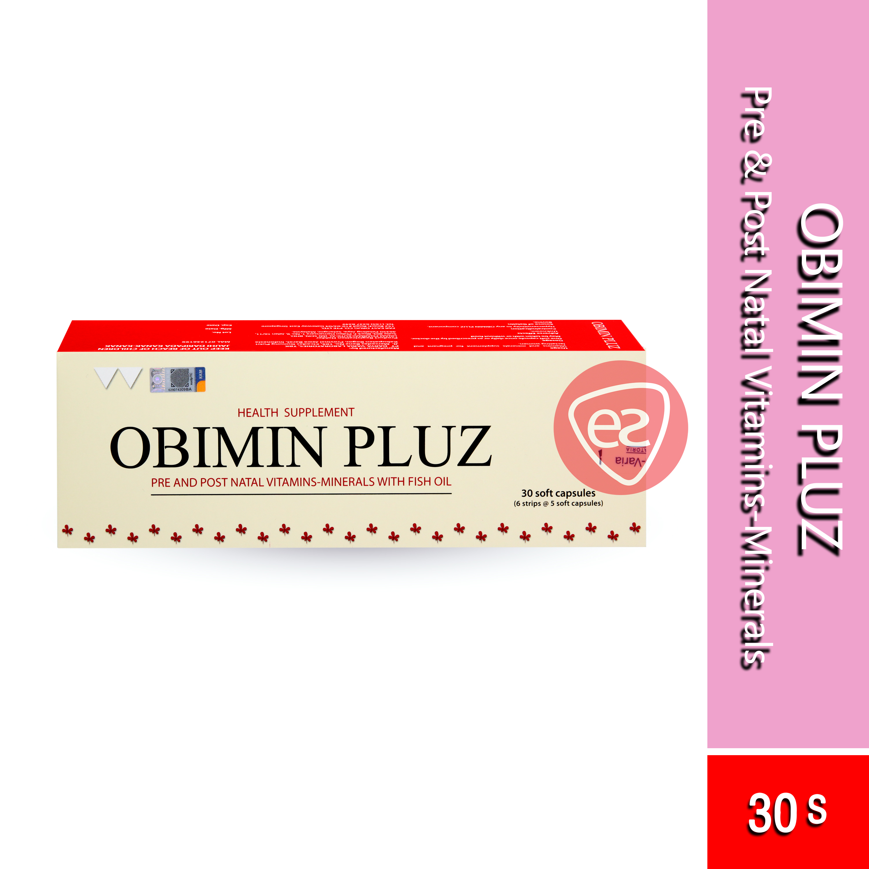 Obimin Pluz Soft Capsule 30s (Pre & Post Natal Vitamins-Minerals With ...