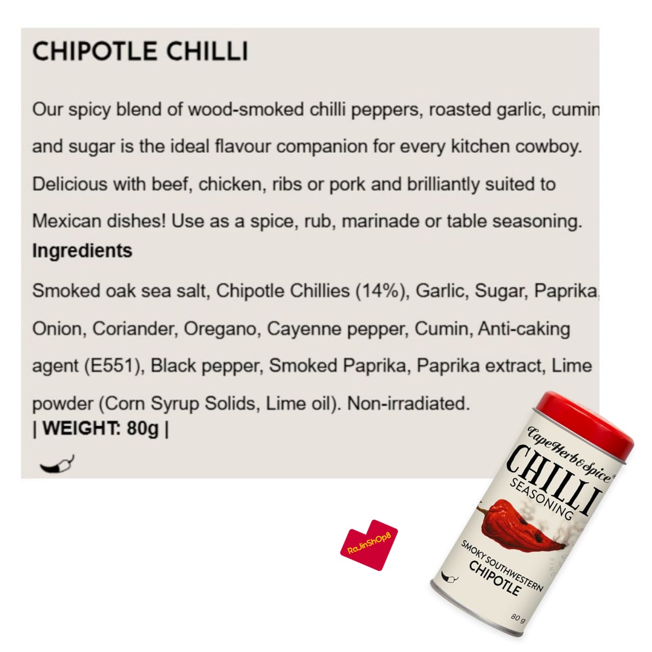 Cape Herb & Spice Chipotle | Sriracha | Piri-Piri | Nagaland Ghost ...