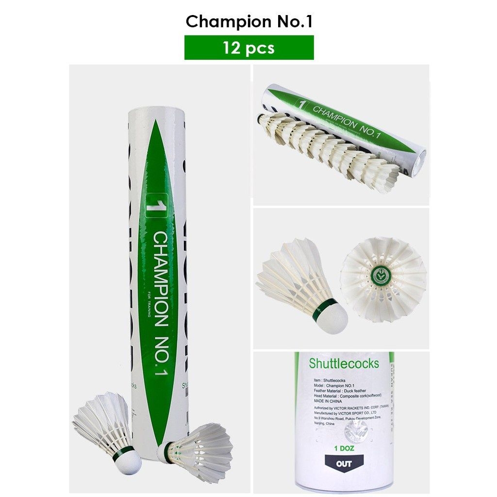 Victor Champion No 1 Badminton Shuttlecocks 100% original | Shopee Malaysia