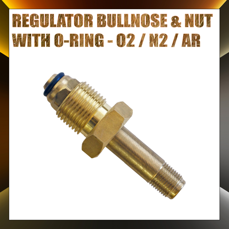 REGULATOR BULLNOSE & NUT WITH O-RING - O2 / N2 / AR | Shopee Malaysia