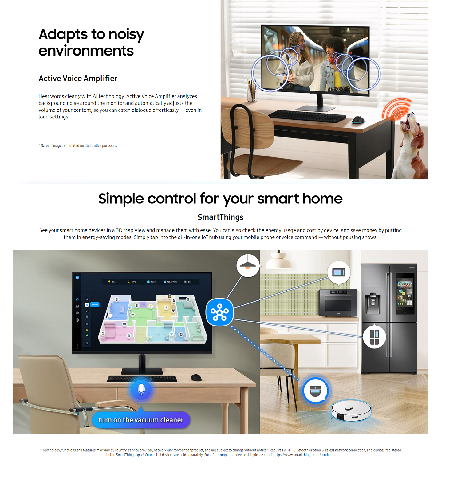 SAMSUNG 32" LS32FM700UEXXS M7 M70F 4K (3840x 2160 @60HZ) VA PANEL SMART ...