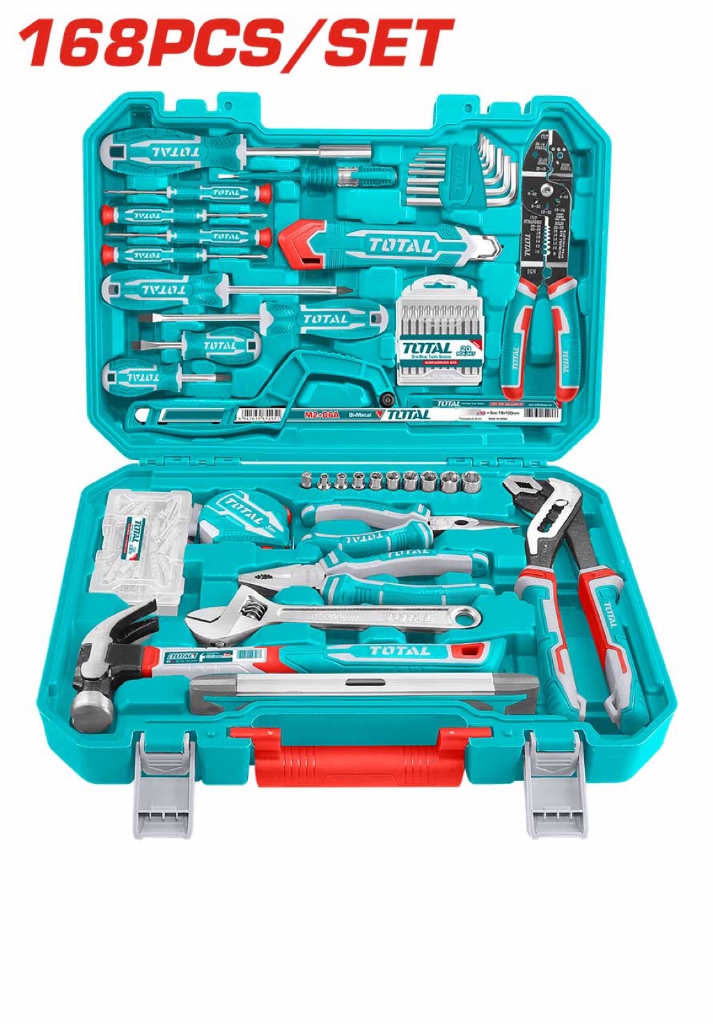 TOTAL 168 Pcs Hand Tools Set THKTHP21686 | Shopee Malaysia