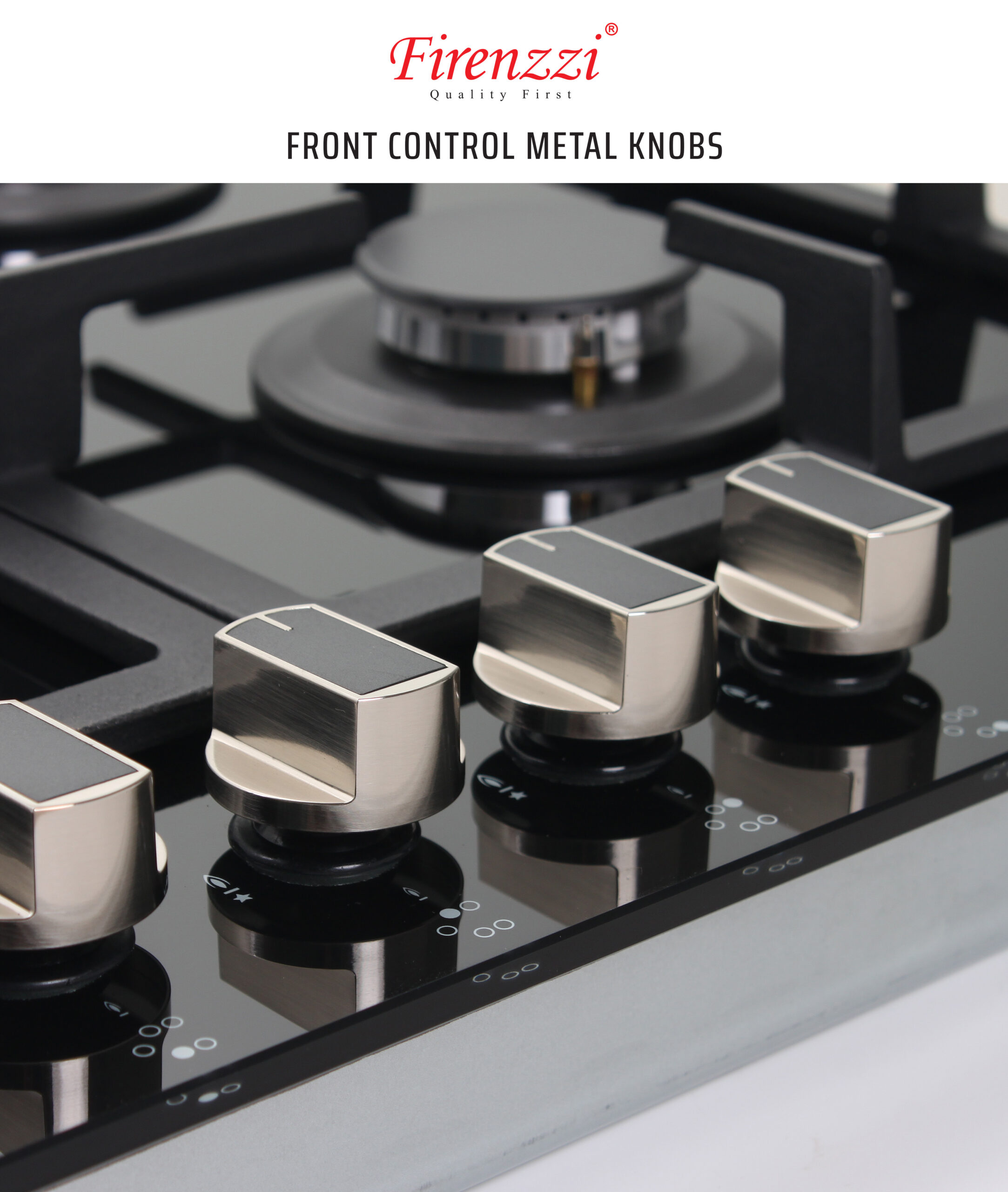 Firenzzi FH-6408 SS 60CM Gas Hob Built-In Stainless Steel Hob 4 Burners ...
