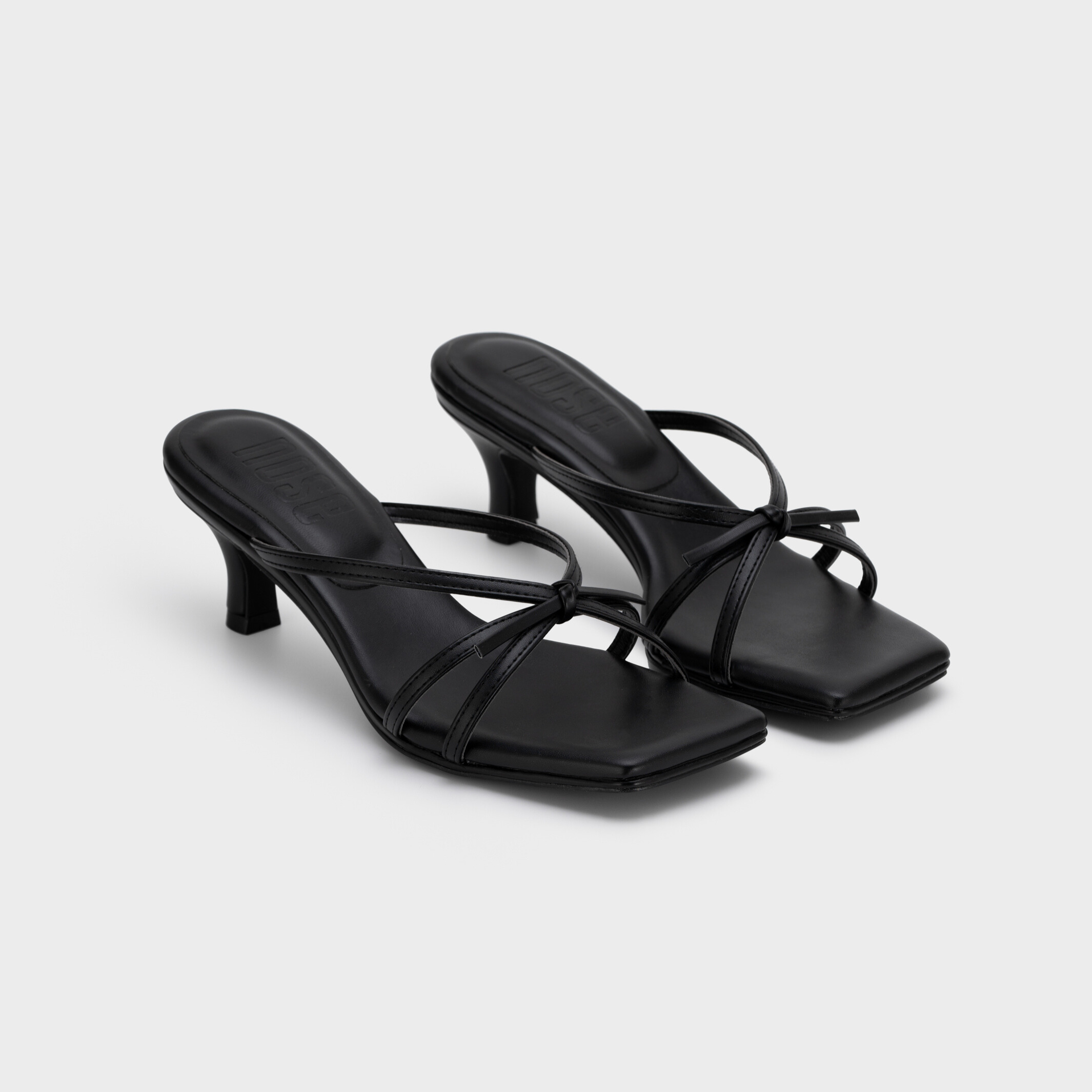 Nose Cloud 9 CloudFoam Strappy Mid Heel Slide Sandal Tumit Sederhana ...