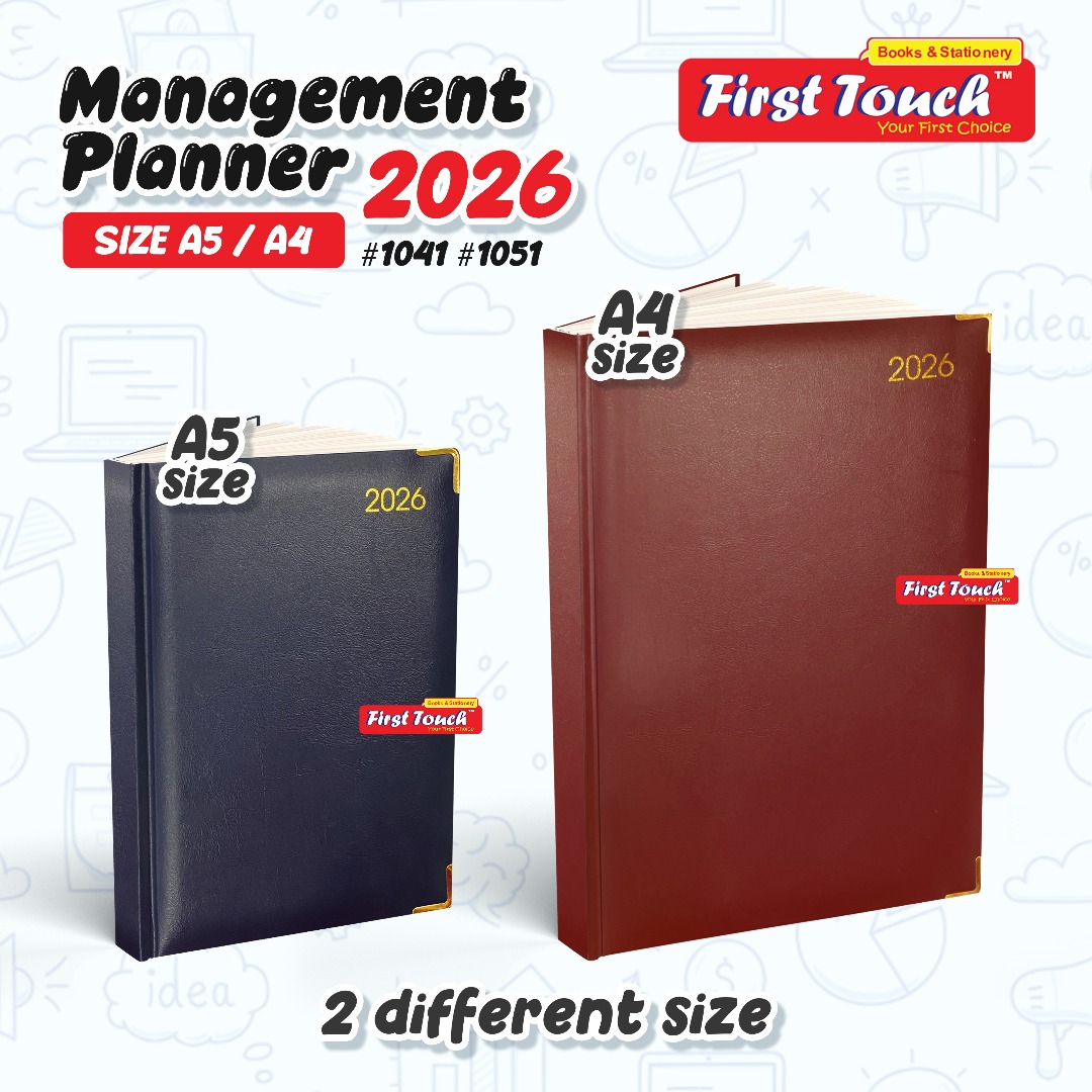 DIARY 2026 Management A5 A4 Daily Planner with Hard Cover Notebook ...