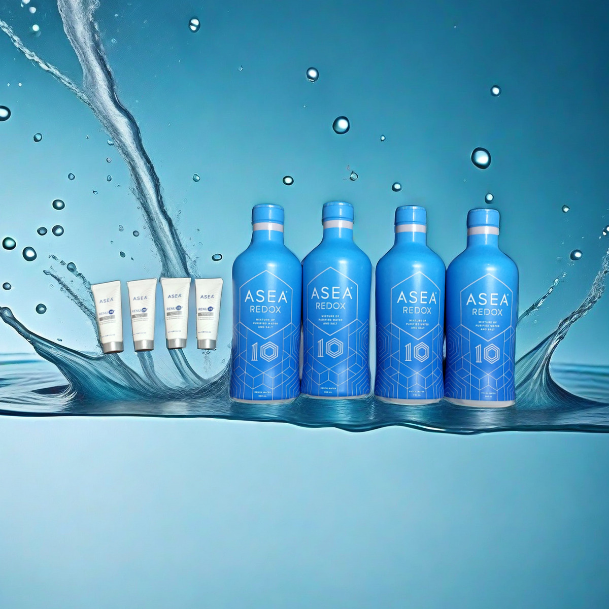 ASEA Redox Supplement Water - 960ML/ 32oz ( 4 Water FREE 4 Gel ...