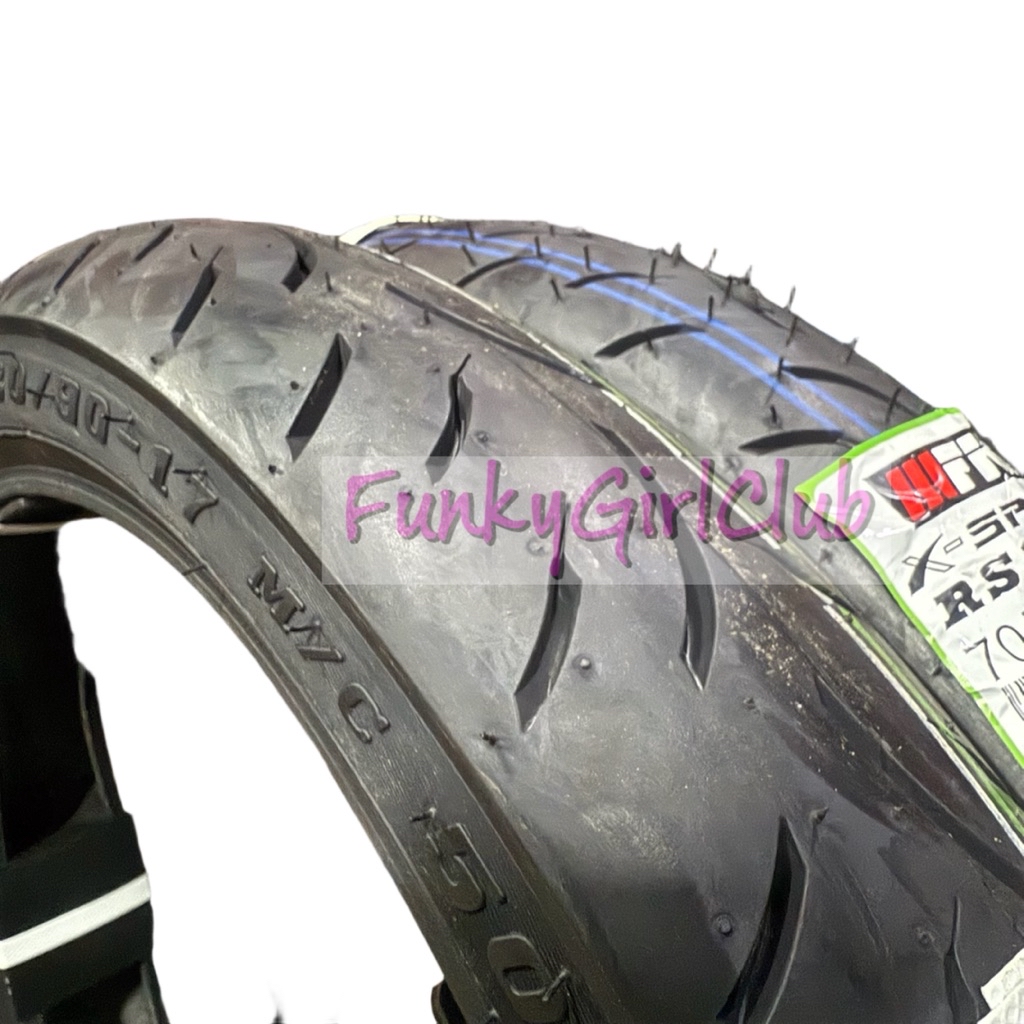 FKR RS168 DWI COMPOUND TUBELESS TYRE 70/90-17 , 80/90-17 PATTERN MAXXIS ...