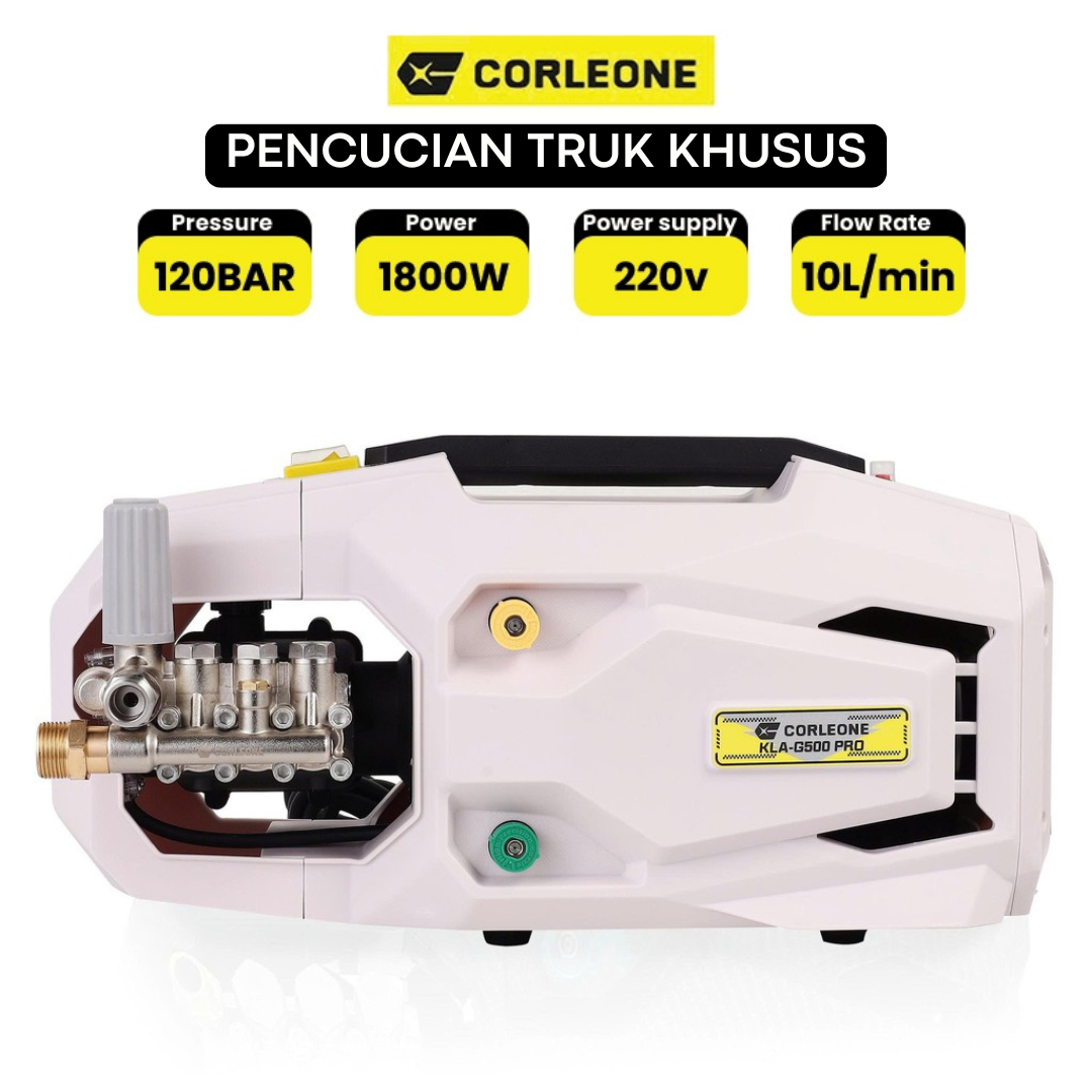 [G500PRO 1800W-120BAR-Ti-220V] Pencuci kereta Corleone Water Jet G500 ...