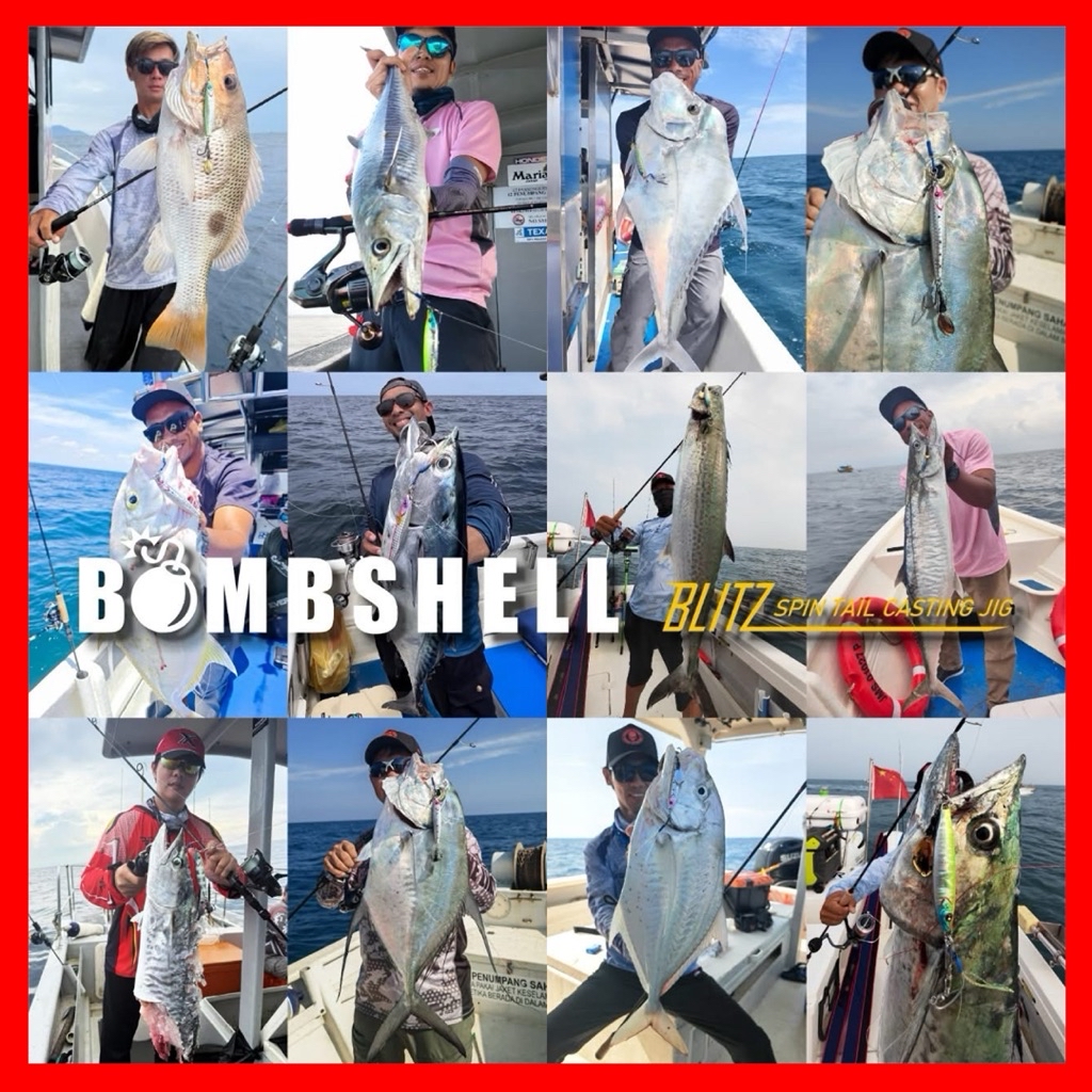 Piratez Strike Bombshell Blitz Spin Tail Casting Jig Sike Lure Bait ...