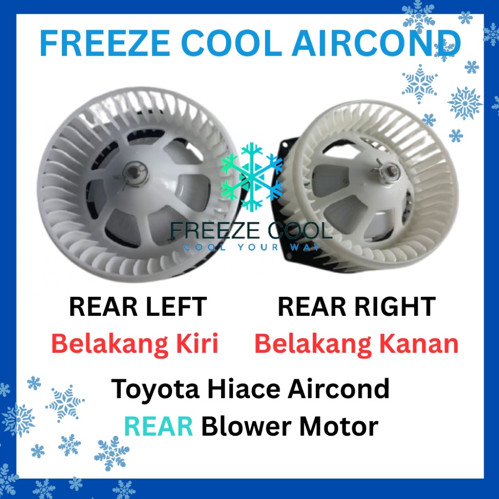 NEW 🔥 Toyota Hiace Van Aircond Blower Motor Belakang Rear Car Aircond ...