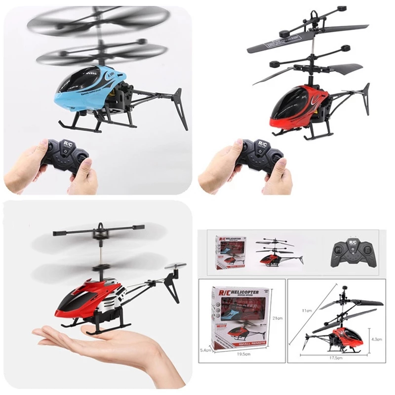 Rechargeable RC Helicopter Drone Toy Infrared & Hand Sensor Induction ...