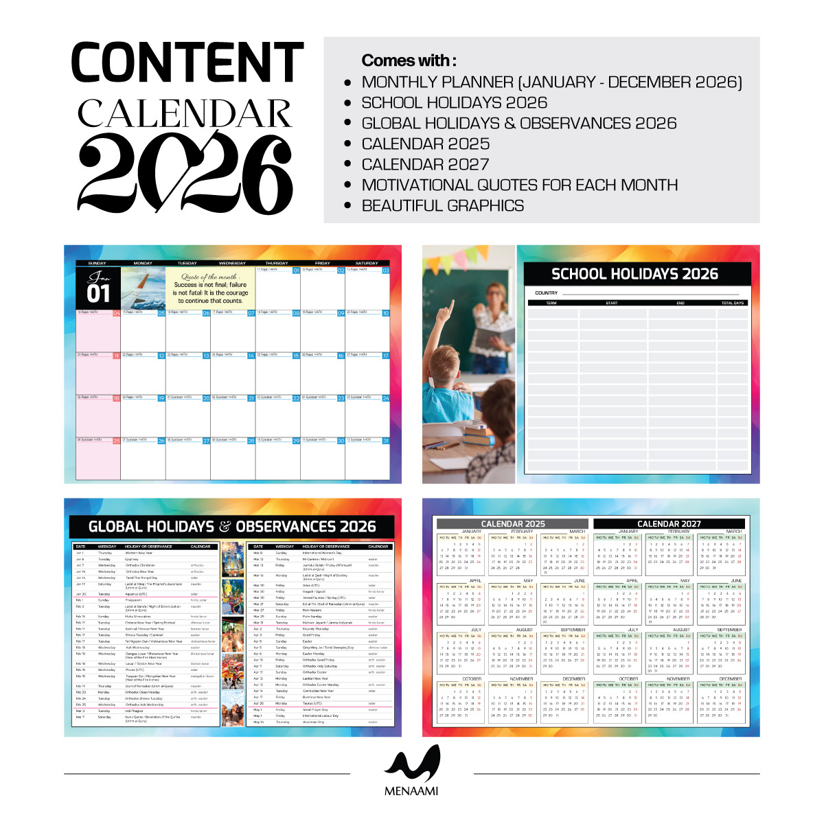 [ PLANNER BOOK ] 2026 INTROVERT Diary Calendar Daily To Do List Journal ...
