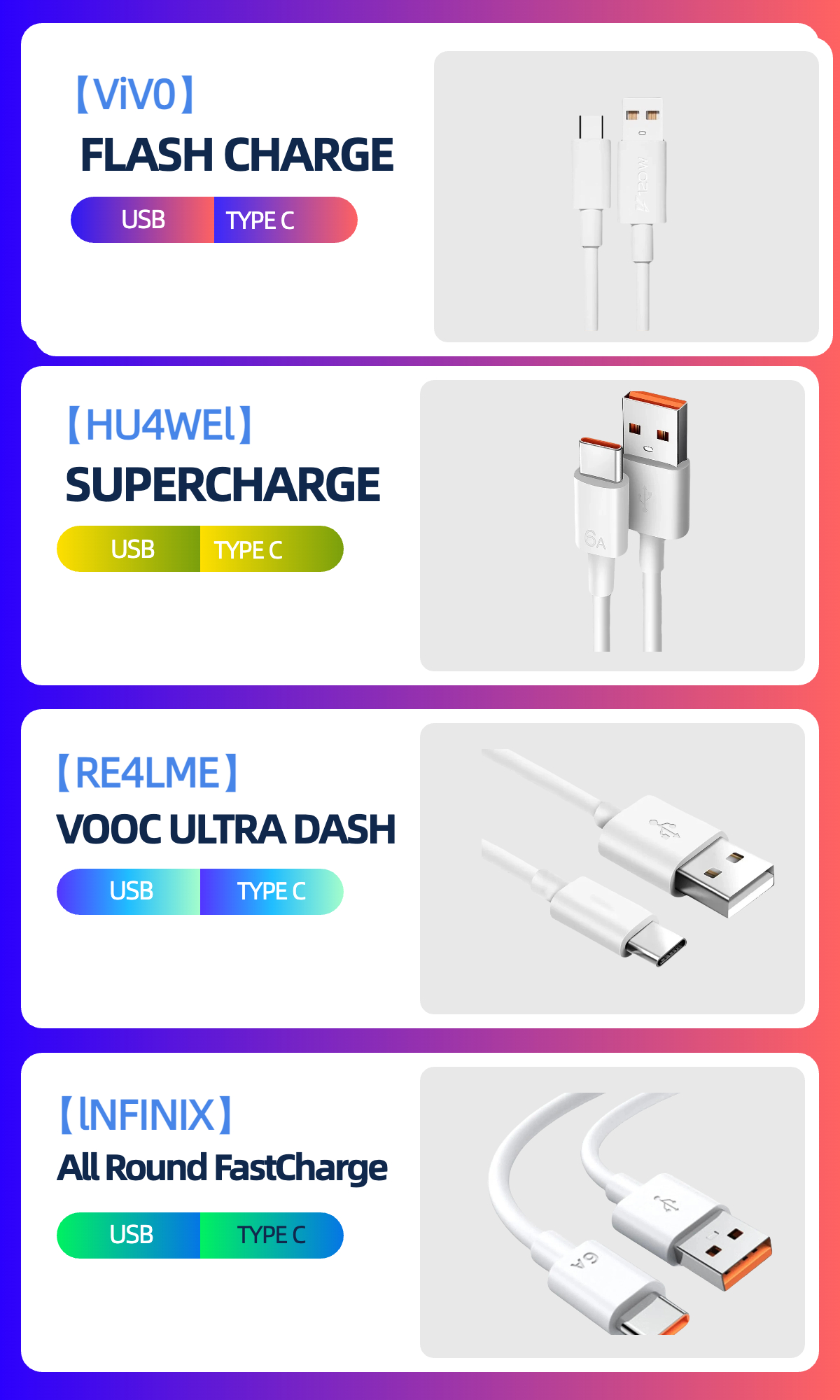 Turbo Charge 120W Type C Cable 6A USB C Fast Charging Kabel ...