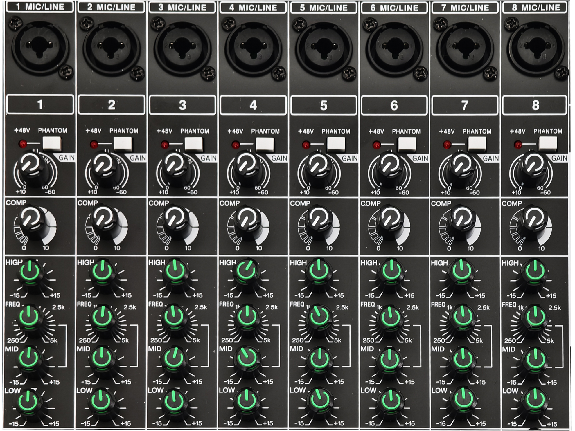 PS Pro Sound TS-8Pro 8ch Powered Mixer w Subwoofer Output & Bluetooth ...