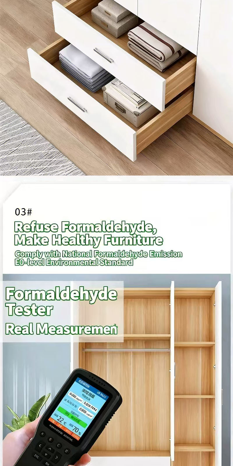 CM-[175CM]Almari Baju Wardrobe Clothes With Drawers Large Storage Wood ...