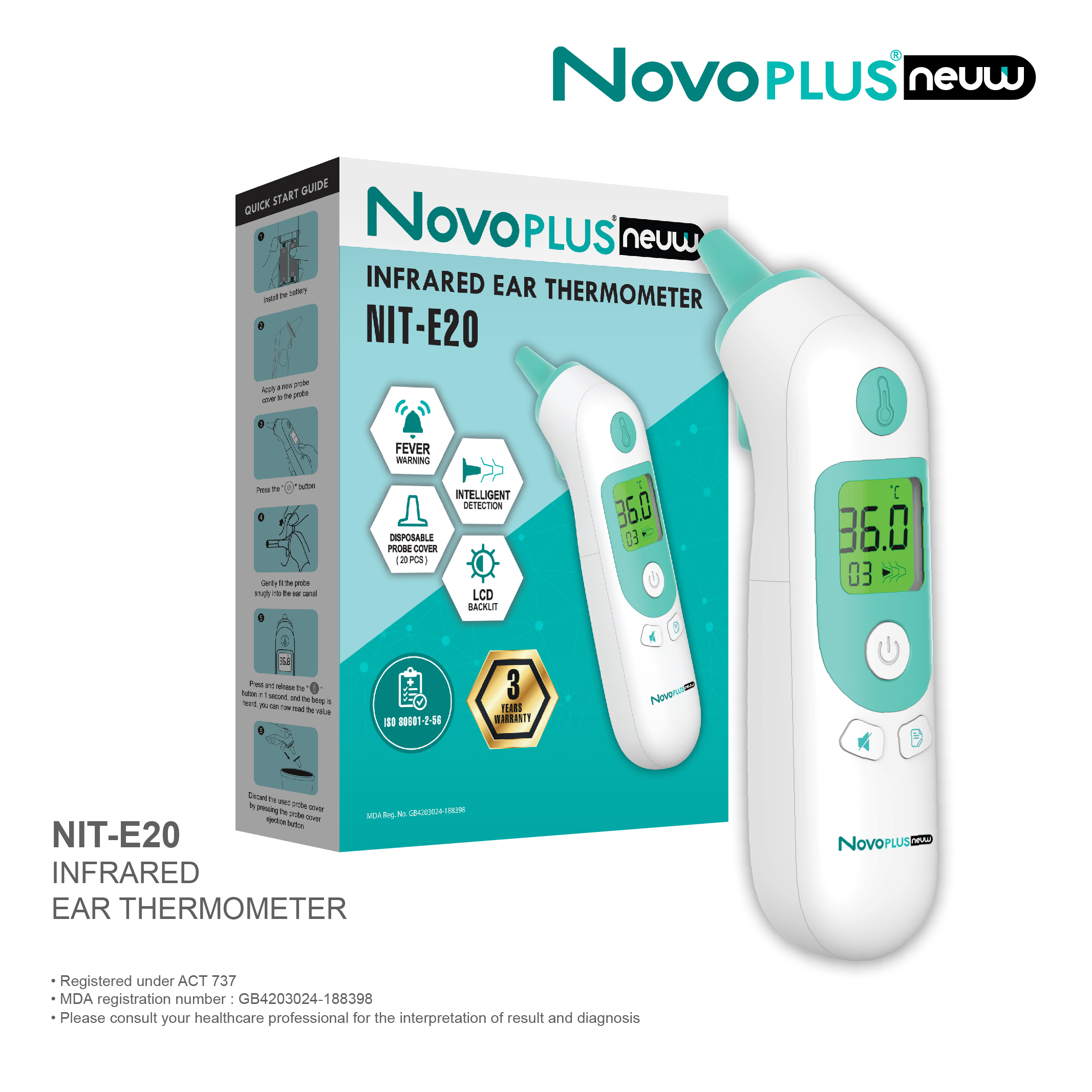 NIT-E20 Infrared Ear Thermometer | Shopee Malaysia