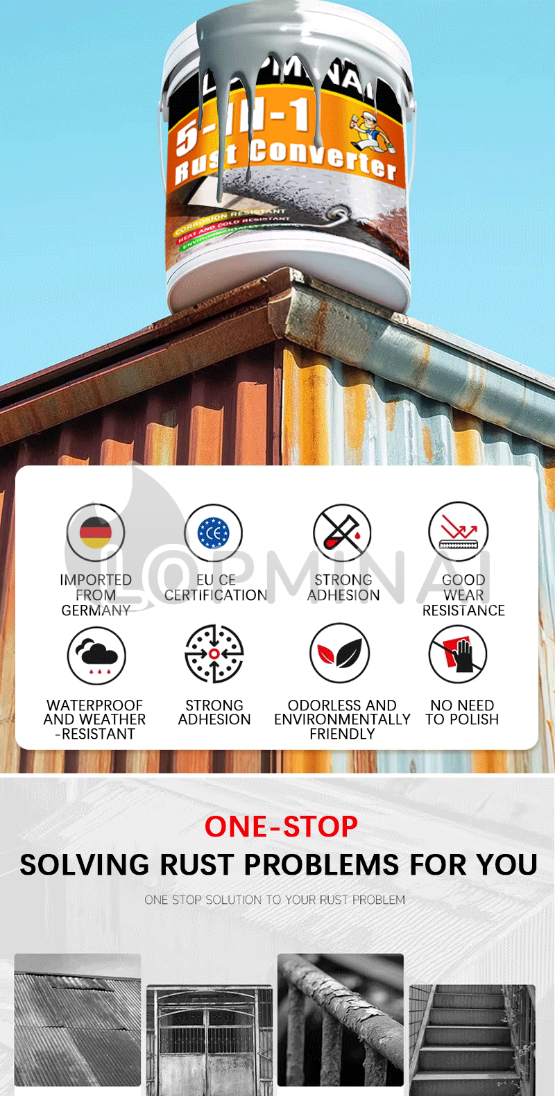 Anti rust paint for metal rust converter paint cat besi anti karat ...