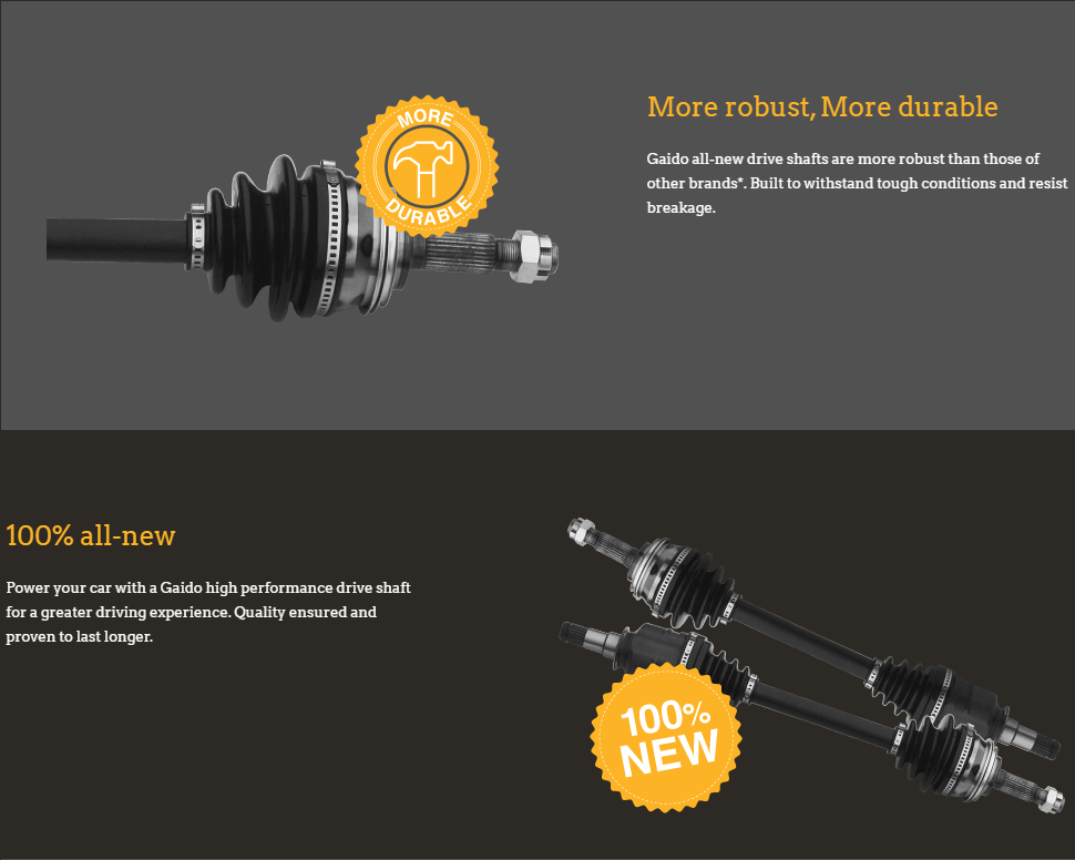 GAIDO JAPAN QUALITY【WAJA PERSONA GEN2 CAMPRO】PROTON DRIVE SHAFT ASSY LH ...
