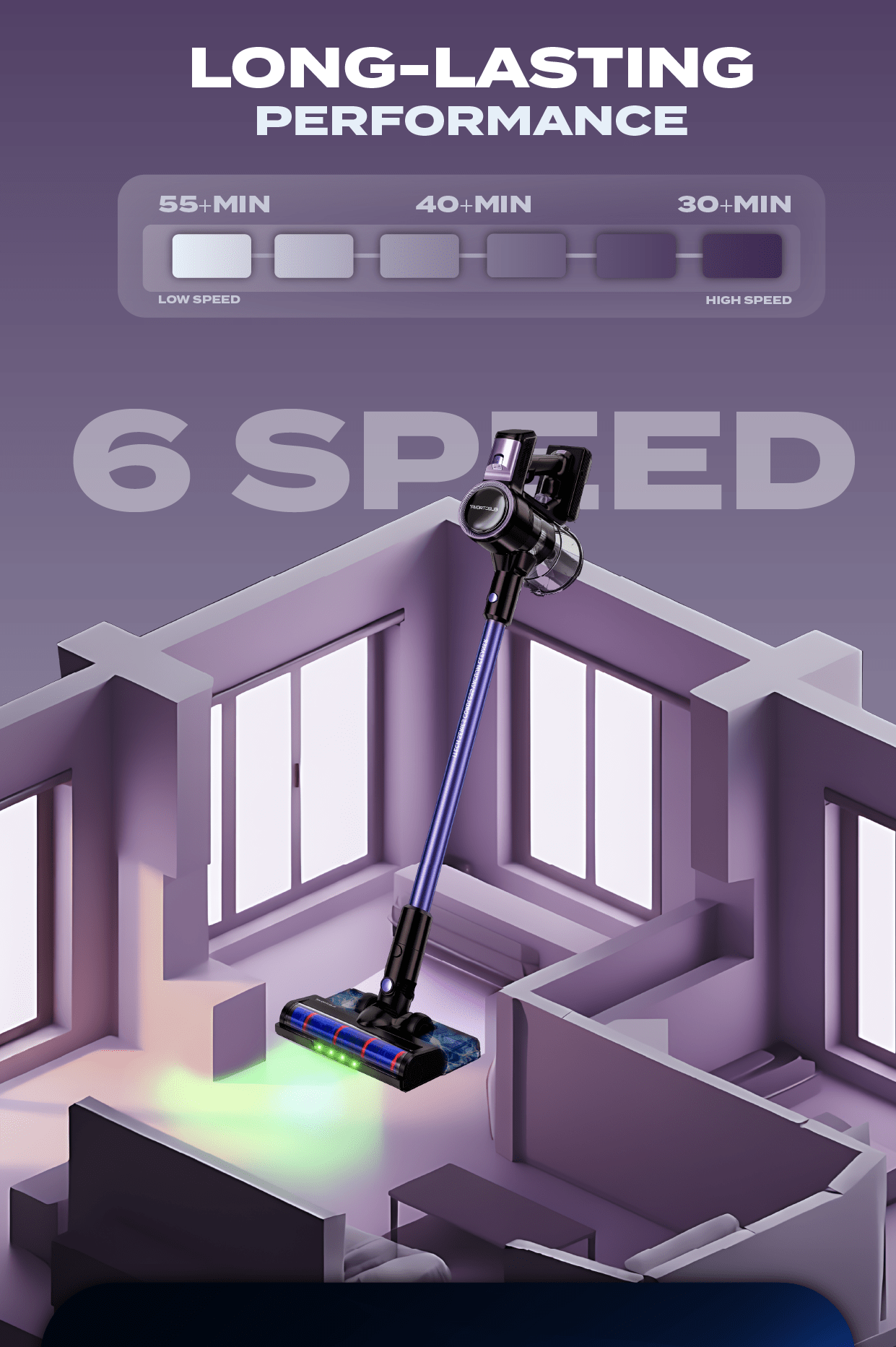 Electrova iTech Pro Cordless Vacuum Cleaner| 23kPa Suction | Anti-Hair ...