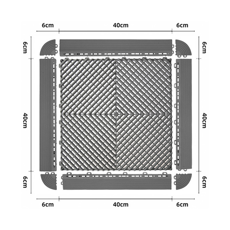 Car Wash Mat Heavy Duty Car Wash Floor Mat/Garage Floor drain plastic ...