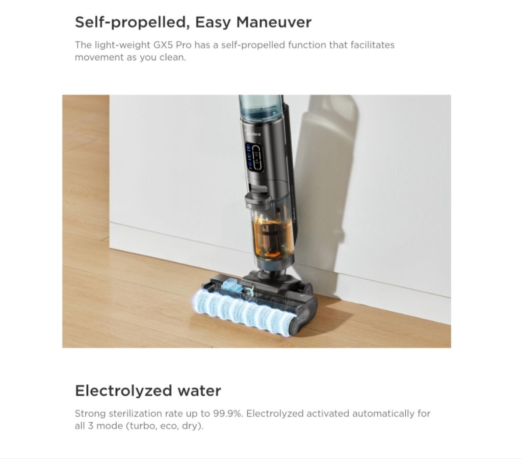 NEW Midea MVC-X10 /MVC-GX5 PRO Floor Cleaner 3 In 1 / Wet & Dry ...