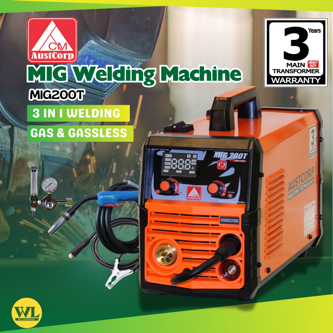 Austcorp MIG200T MIG Welding Machine 160A (with Standard ACC.) add MIG ...