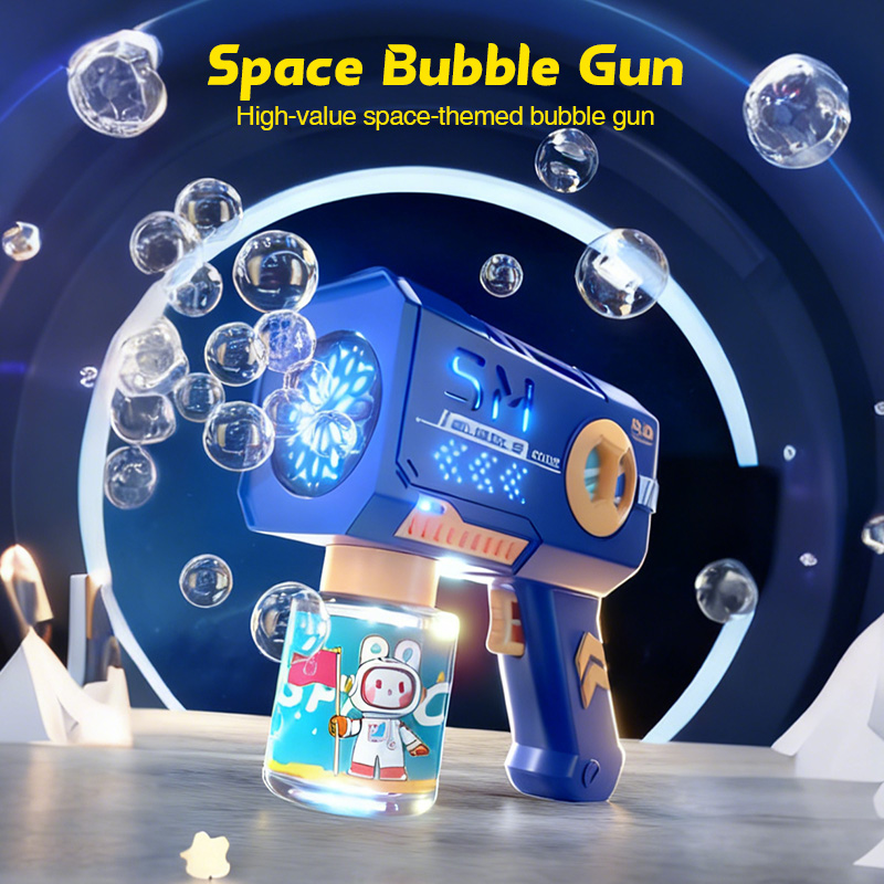 Automated Bubble Gun Luminous Electric Bubble Machine Multi-hole Bubble ...