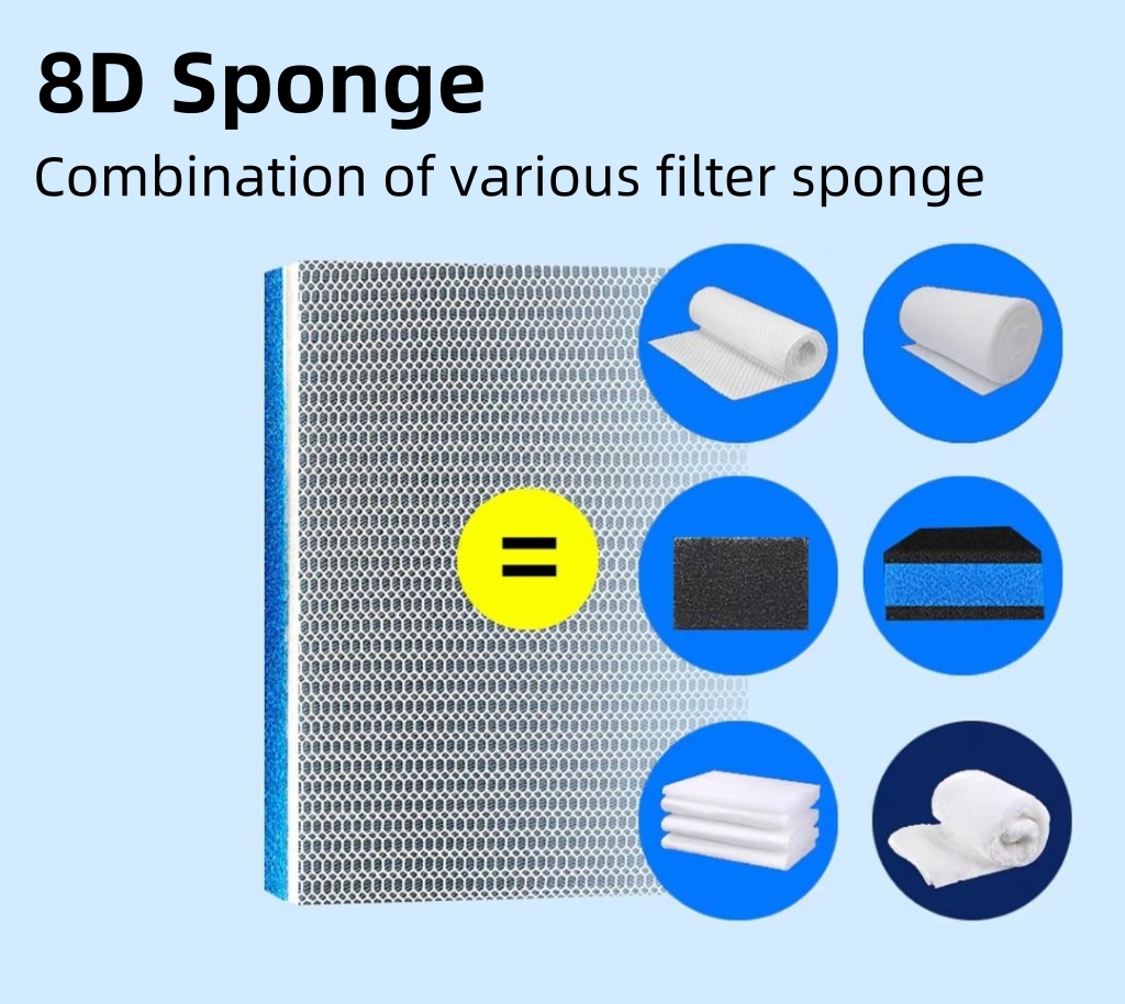 SLEN Aquarium Sponge 50cm Bio Chemical Span for Foam Pond Bio Sponge ...