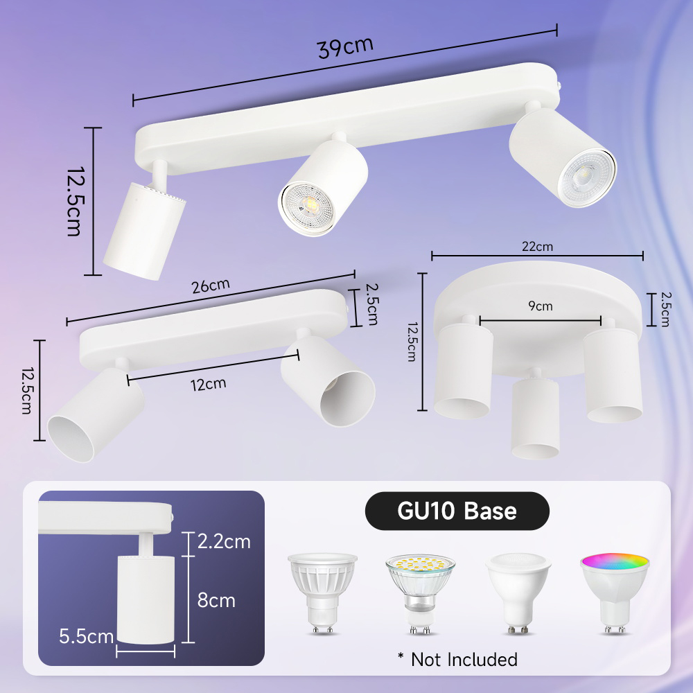 Replaceable Bulbs LED Track Light Spotlight Lampu Complete Set Track ...