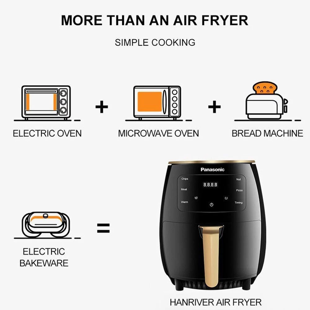 [Malaysia In Stock] Original Panasonic Air Fryer | 6L Large Capacity ...