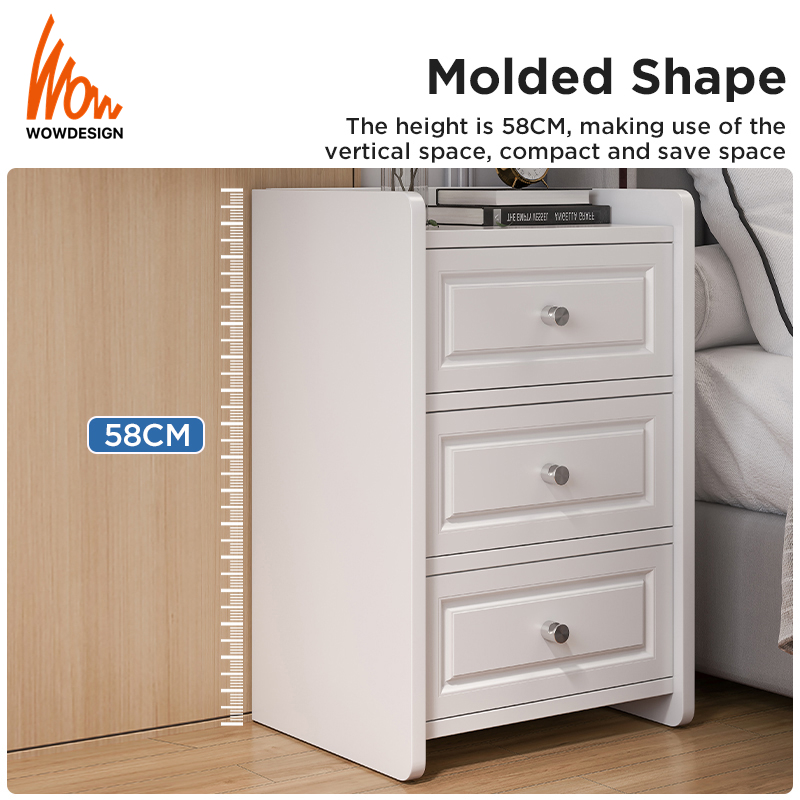 Side Table With Drawer Bedside Table Bedroom Simple Storage Cabinet ...