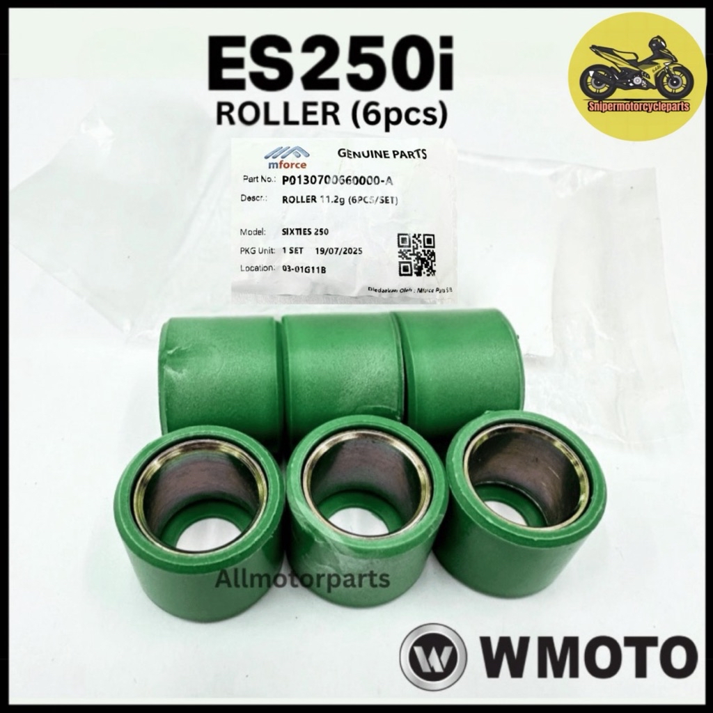[100% ORI] WMOTO ES250 ES250i ES CLUTCH ROLLER WHEEL ROLLER BUSH 1SET ...