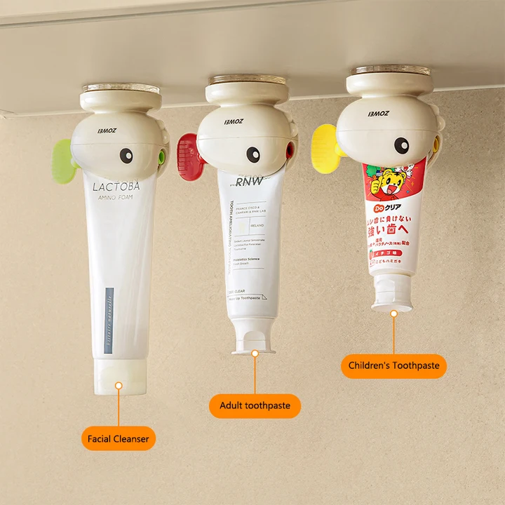 Suction cup type toothpaste squeezer toothpaste storage rack fully ...