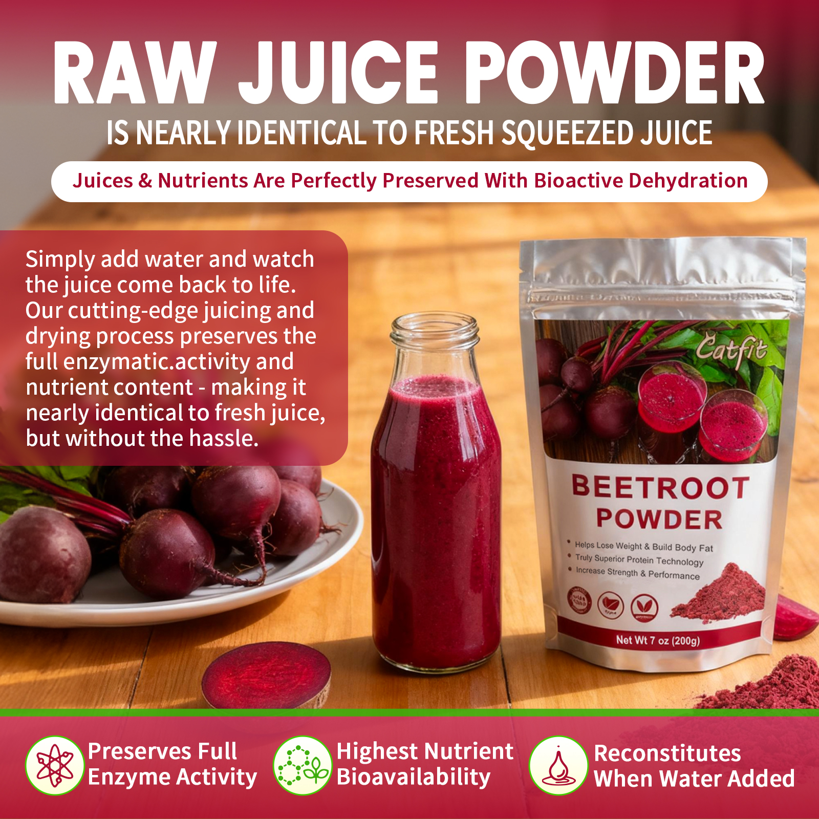 Rich in antioxidants 100% Pure Organic BeetRoot Powder 200/400/600G ...