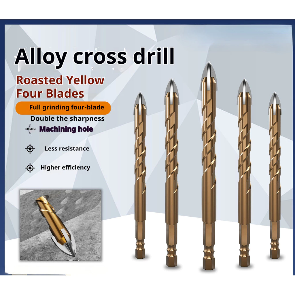 Cross Hex Tile Drill BitsCross Hexagonal Tile Drill Bit Set for Glass ...