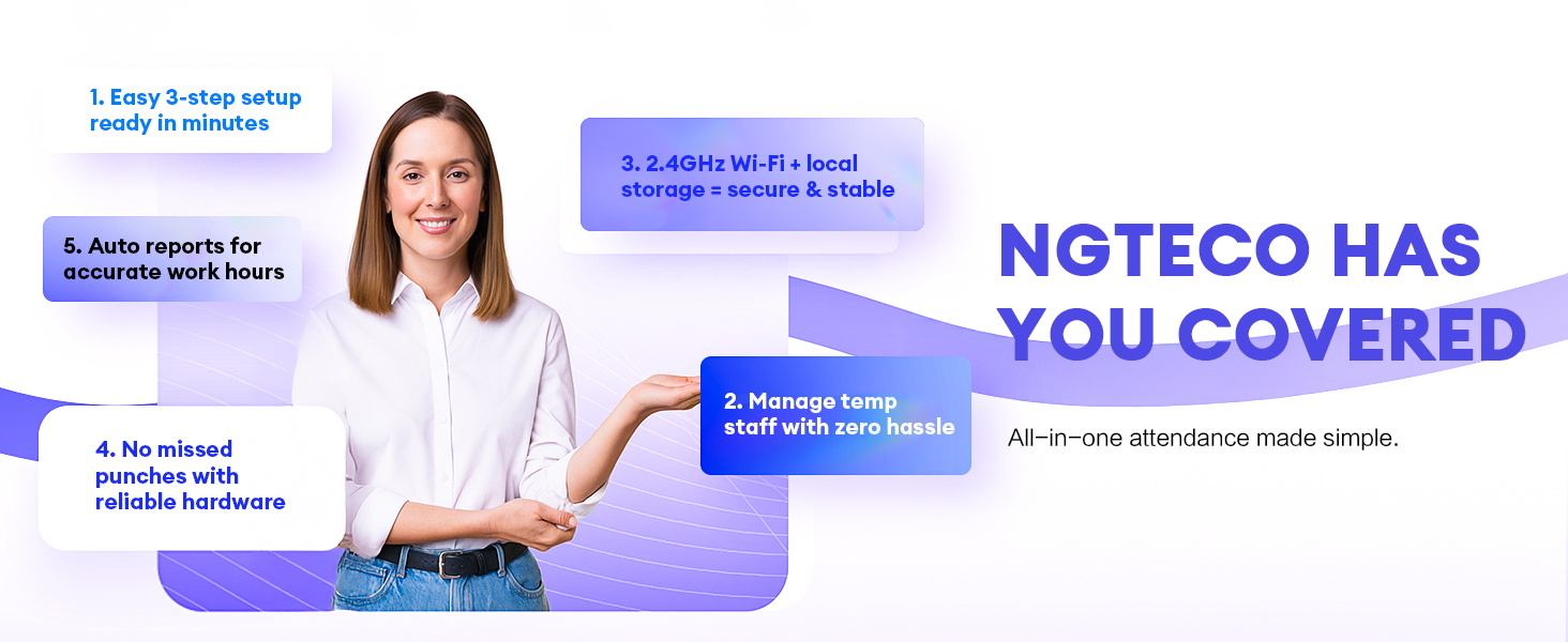 NGTeco K4 Attendance Machine Biometrics Fingerprint Time Absence ...