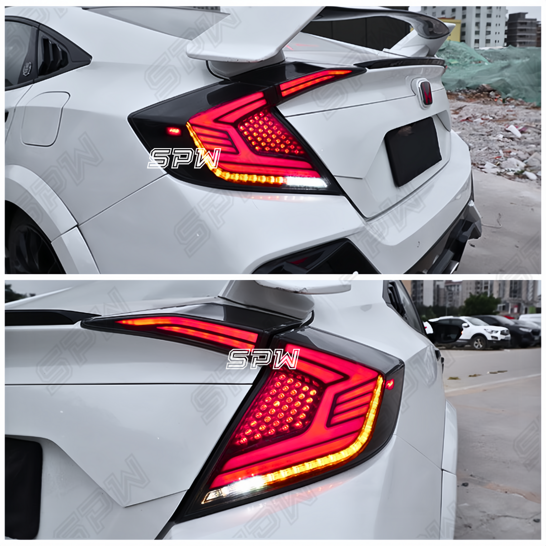 Honda Civic FC (2016-2021) V8 Boomerang Tail Lamp Tail Light Dynamic ...