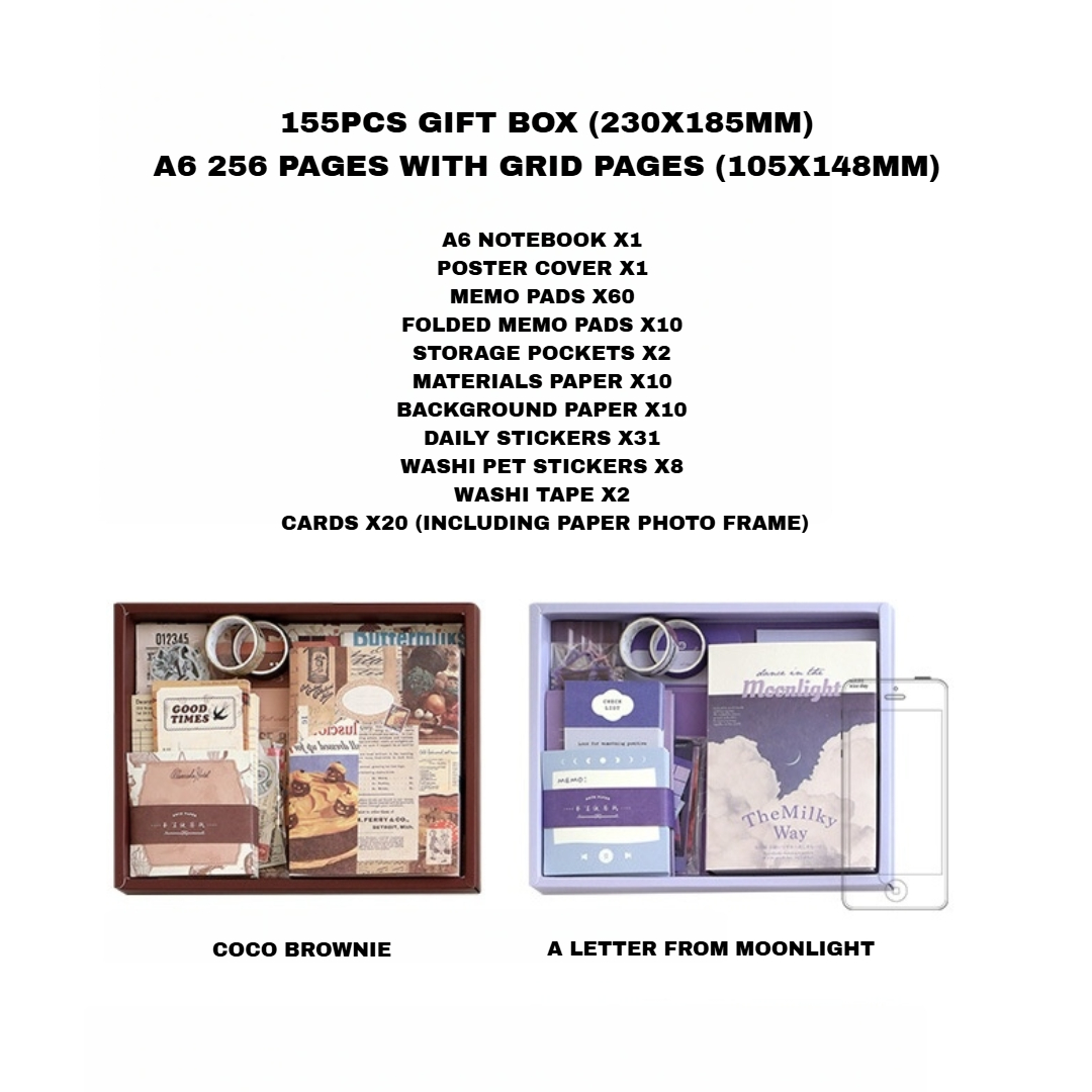 Retro Literary Series Vintage Journal Starter Kit Set 155 items ...