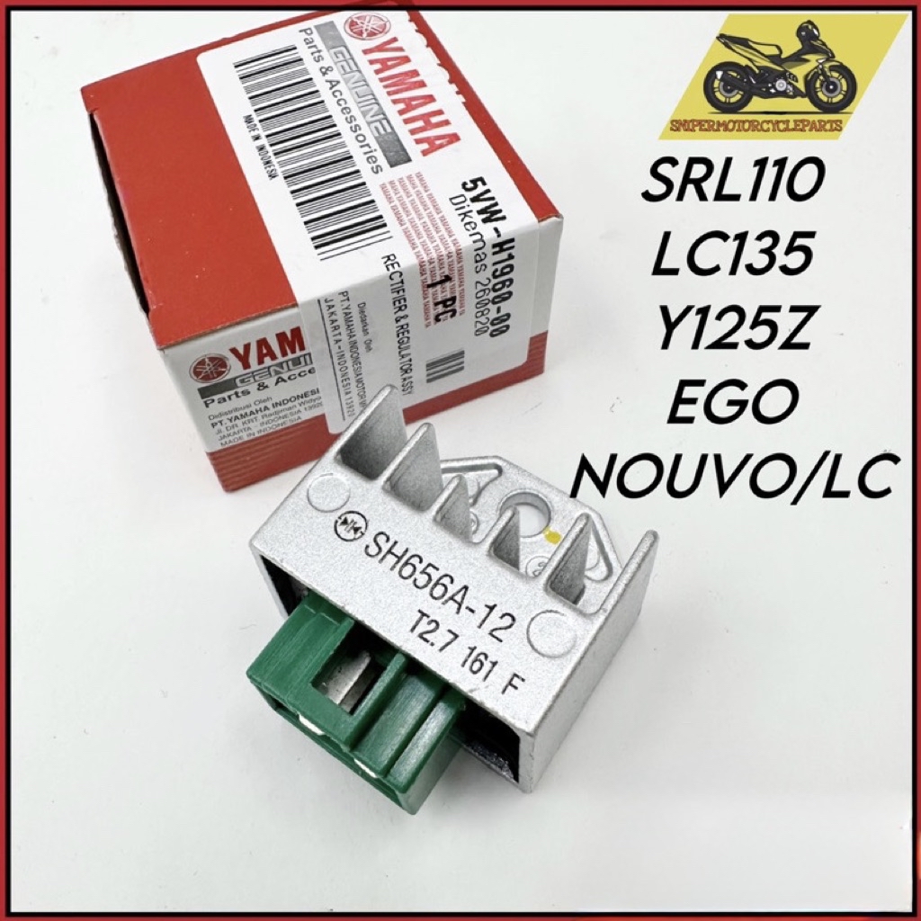 LC135 LC 4S 5S SRL115 Y125Z SRL110 EGO NOUVO-LC RECTIFIER REGULATOR 5VW ...