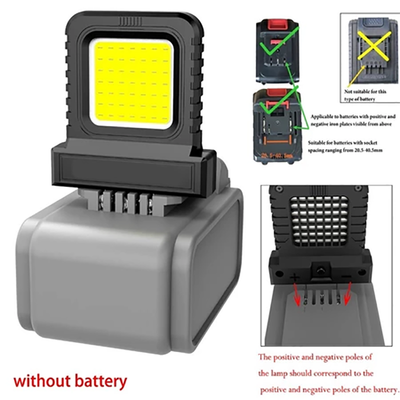 【COD】Cordless 20V LED Work Light for Various Batteries & Tools ...