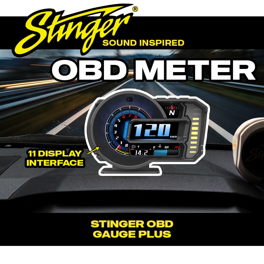 Stinger A590 Plus OBD Meter Digital Plus Scanner Alarm Speed Gauge ...
