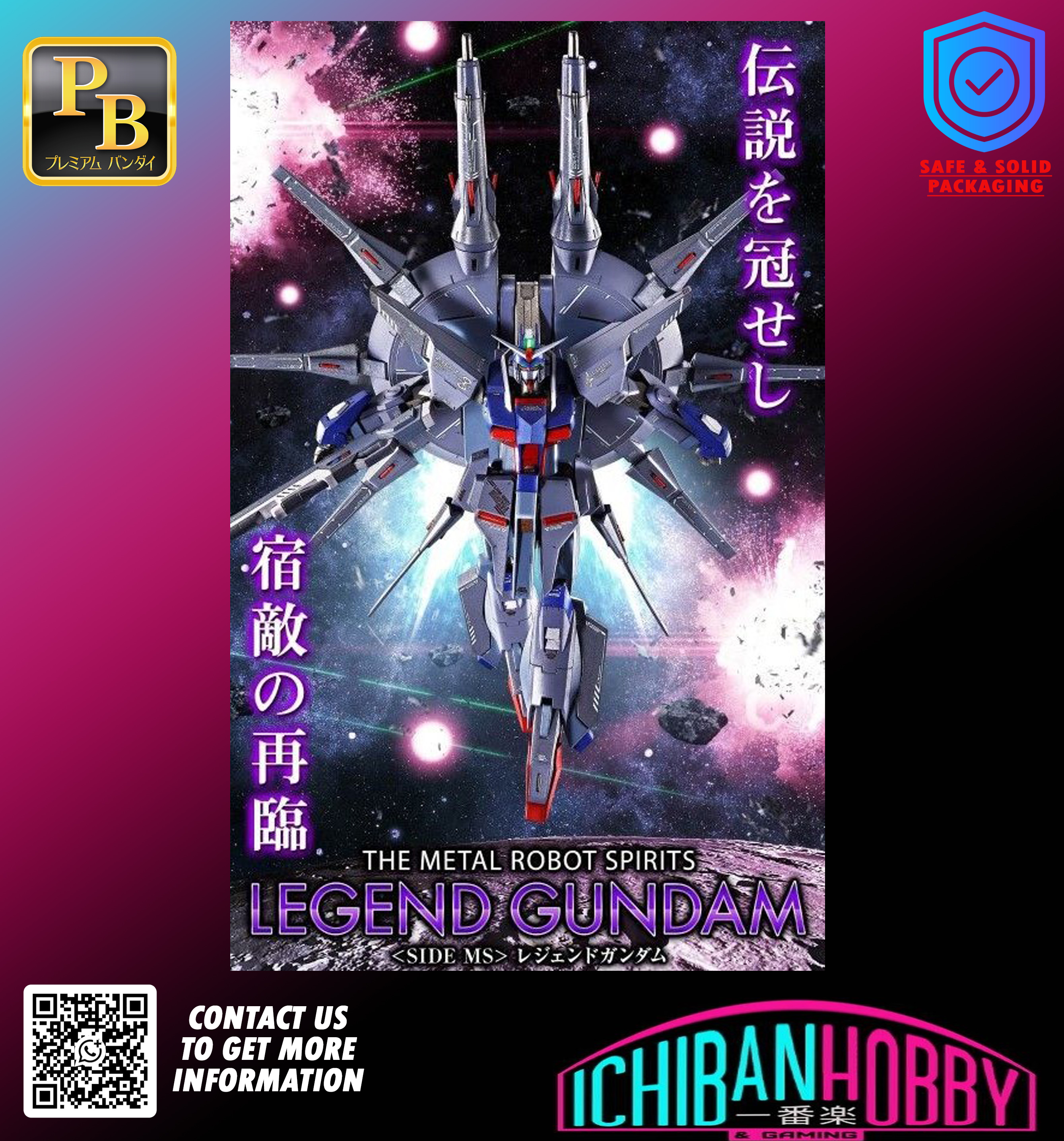 (READY STOCK) P-BANDAI METAL ROBOT SPIRITS CHOGOKIN ZGMF-X666S LEGEND ...